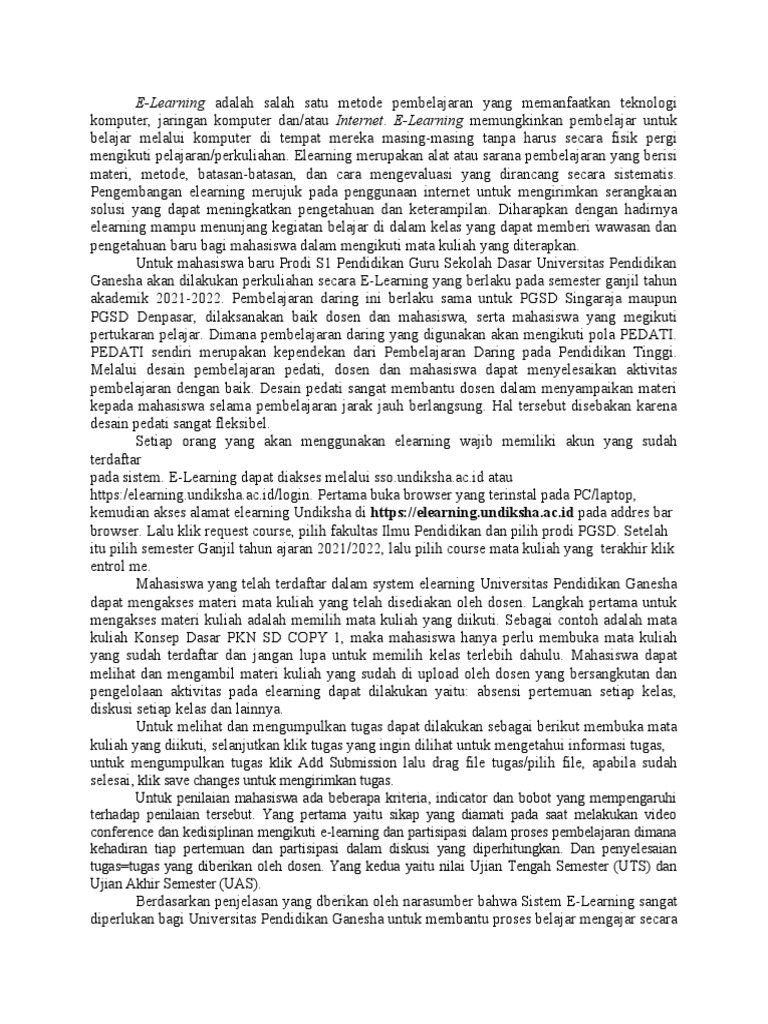 Resume E-Learning | PDF