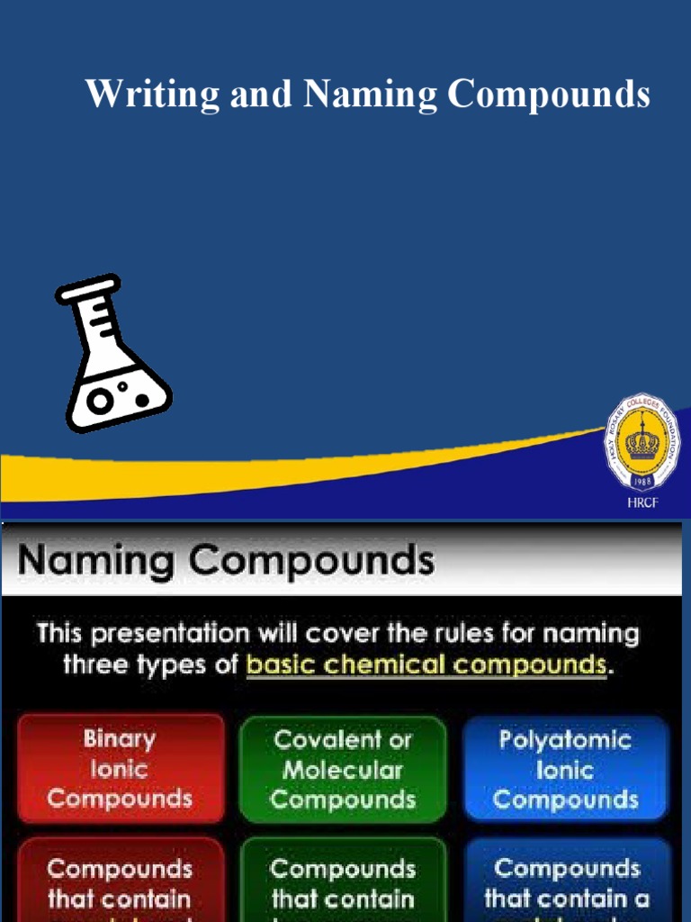 Lesson 3 - Naming Compounds | PDF | Ion | Chemical Compounds