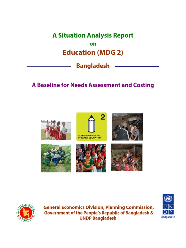 Bangladesh Education MDG 2 Situation Analysis | PDF | Millennium ...