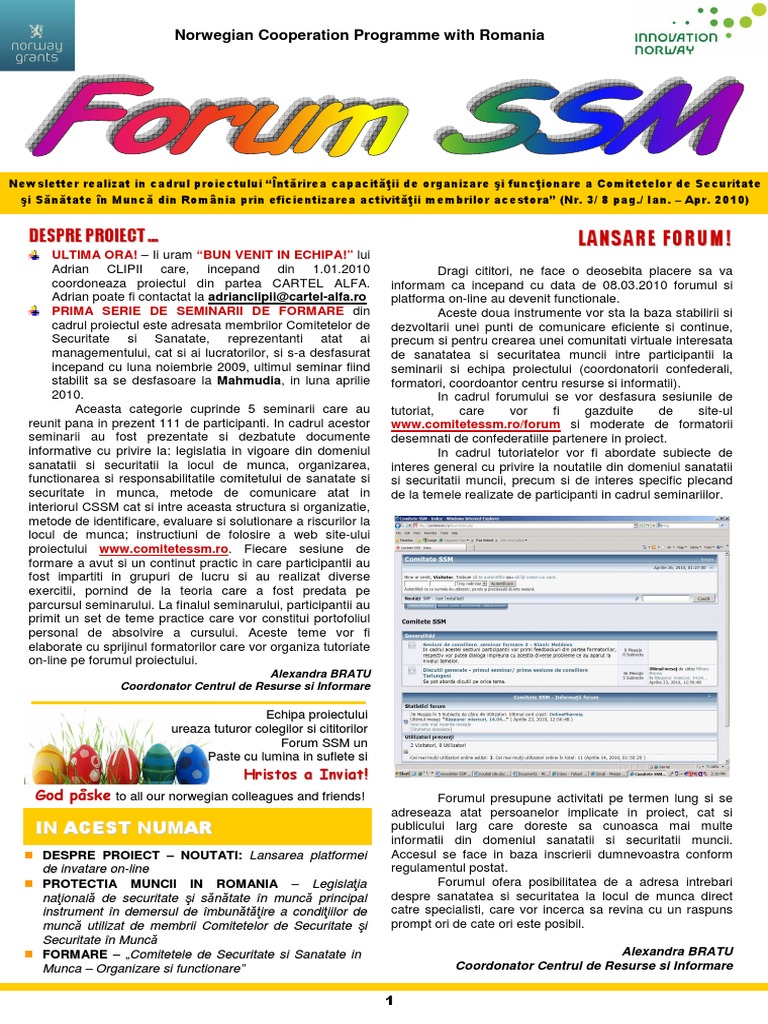 Newsletter Forum SSM Nr. 3 | PDF