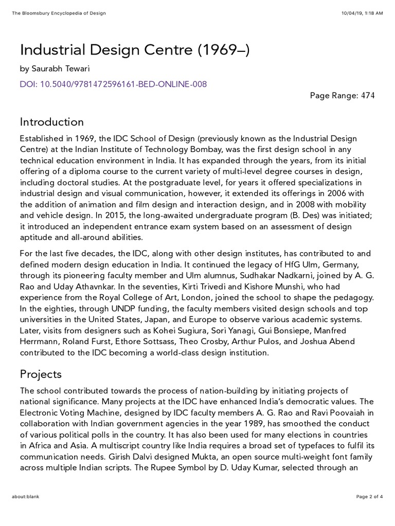 Industrial Design Centre | PDF