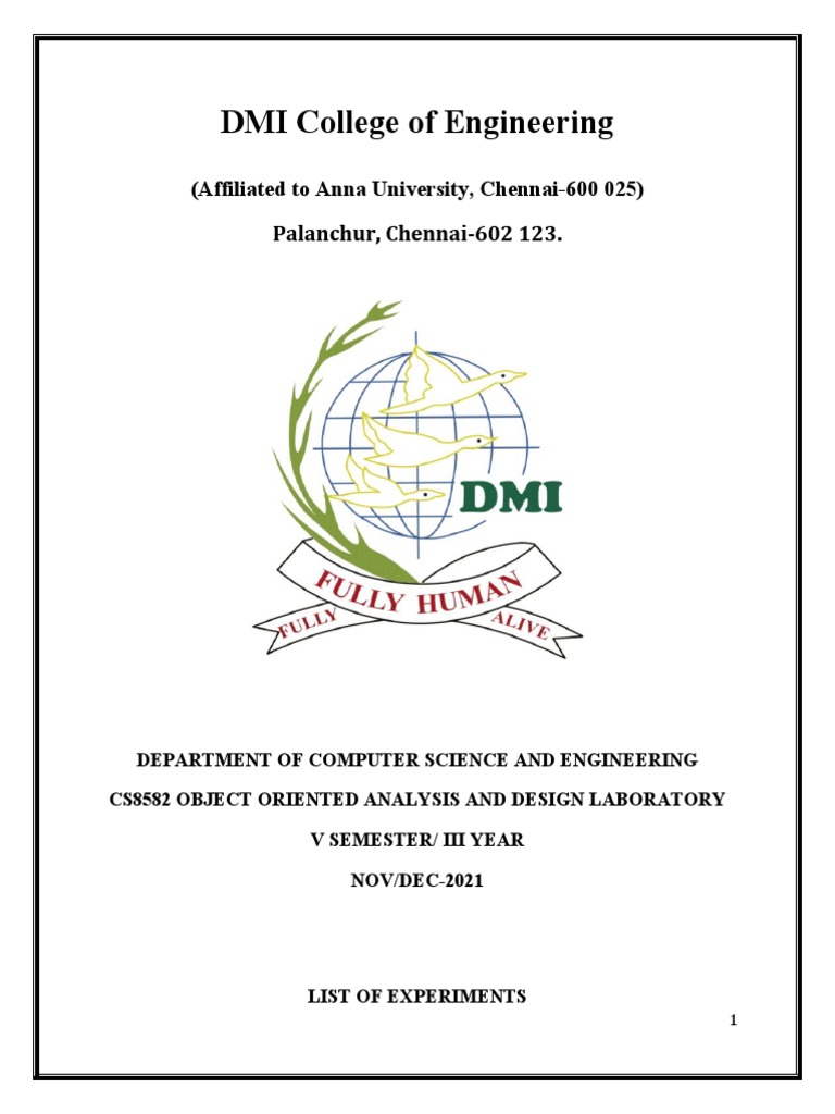 Ooad Lab Manual Updated Pdf Use Case Class Computer Programming 5025