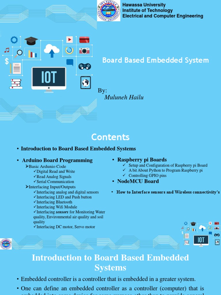 Embedded Systems Lecture 5 Board Based Embedded System | PDF ...