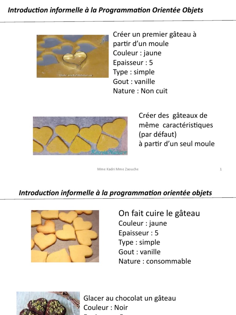 Cours1 POO | PDF | Classe (informatique) | Programmation