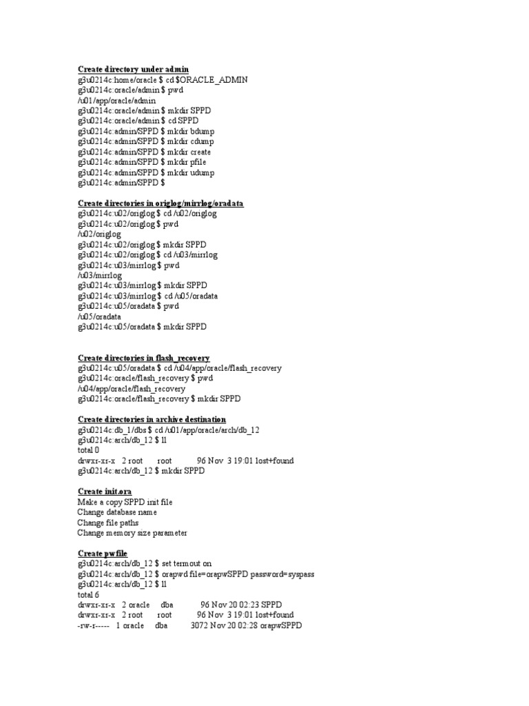 Create Directory Under Admin | PDF | Oracle Database | Internet ...