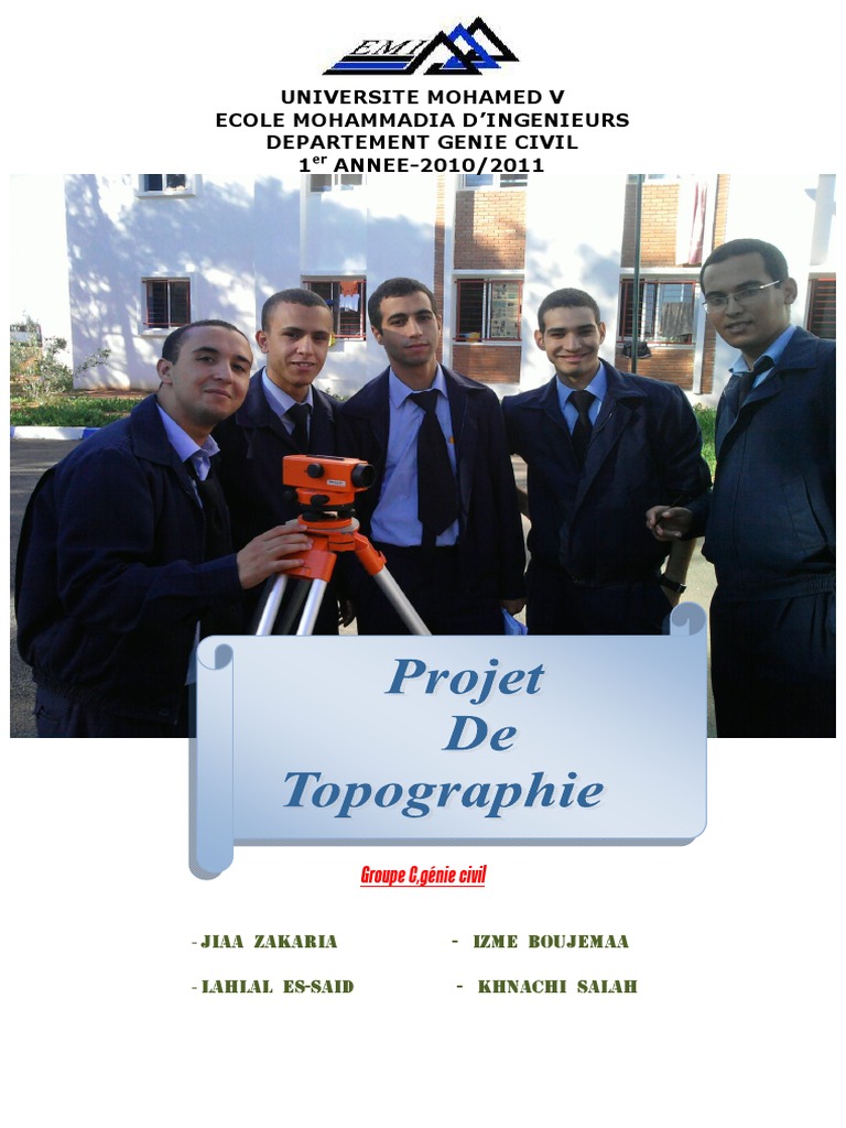 Projet de Topographie en Génie Civil | PDF | Topographie | Gestion des ...
