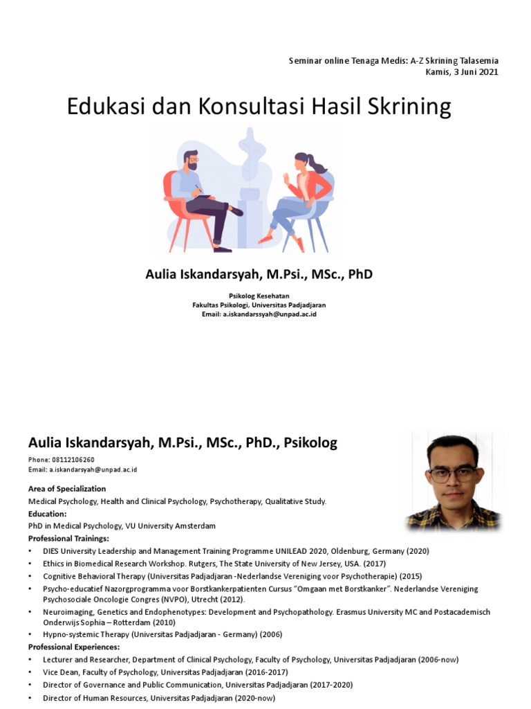 Edukasi Dan Konsultasi Hasil Skrining - Aulia Iskandarsyah | PDF