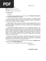 PDEA Application Letter | PDF