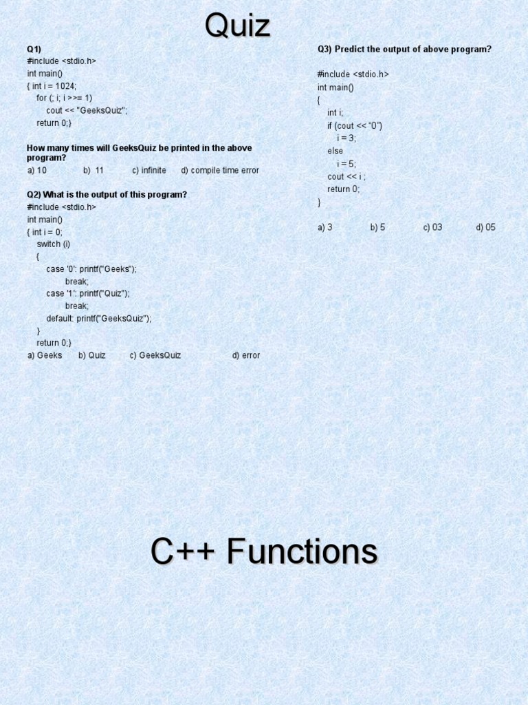C Functions 2 Pdf Parameter Computer Programming Subroutine