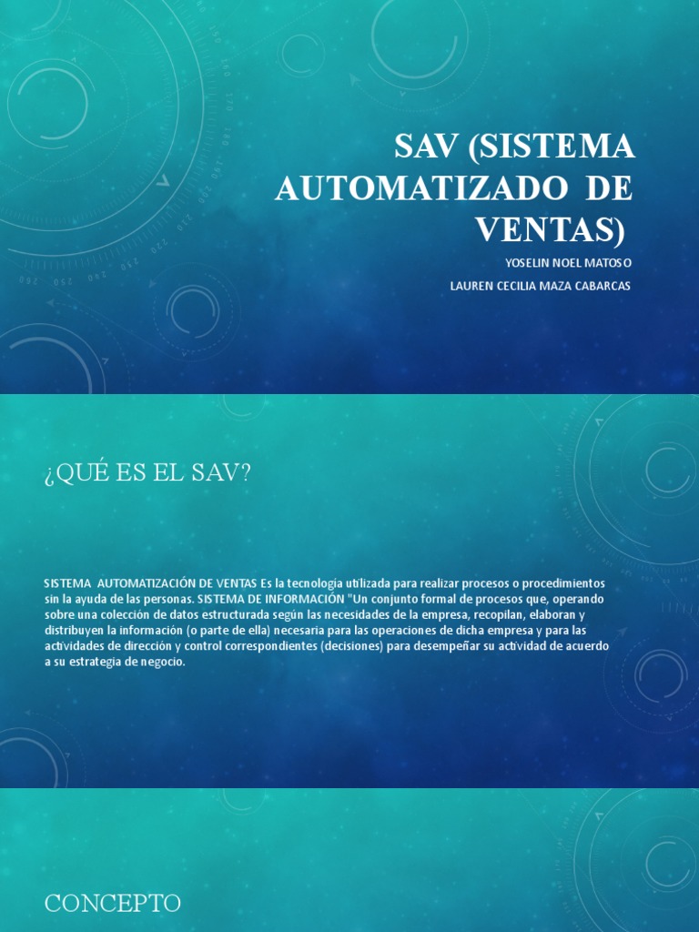Sav (Sistema Automatizado de Ventas) | PDF | Comercio electrónico ...