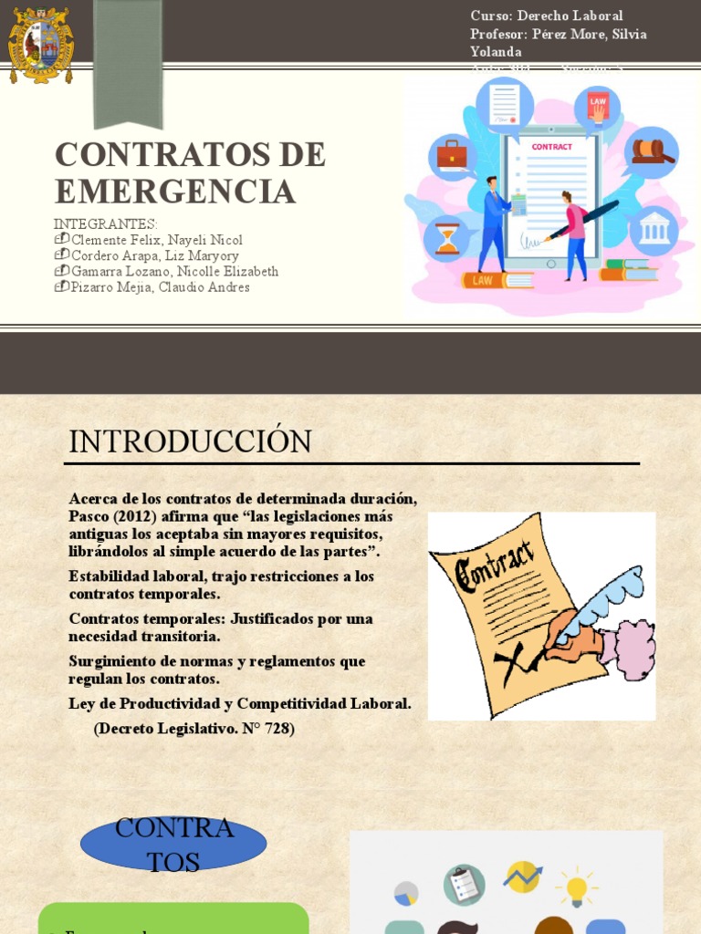 Contrato de Emergencia | PDF | Derecho laboral | Justicia