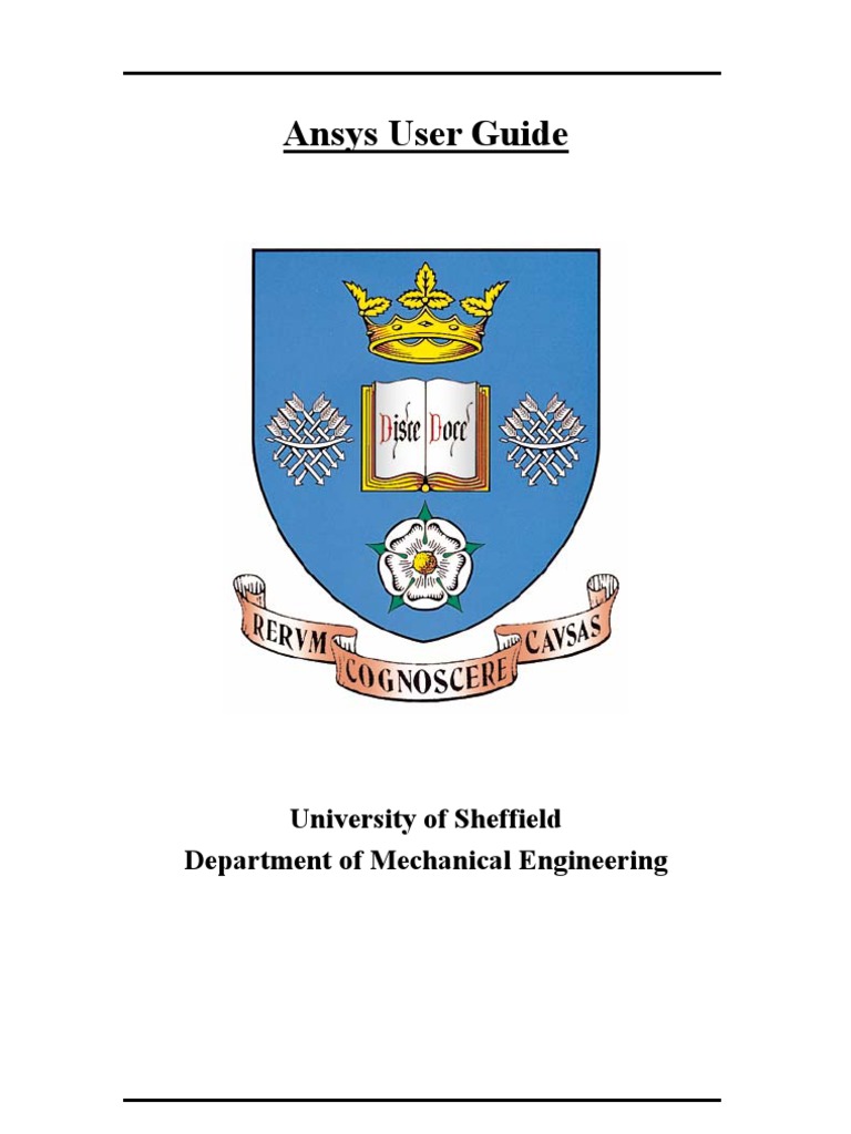 (CAD CAM CAE) Ansys - Userguide | PDF | Menu (Computing) | Graphical User Interfaces