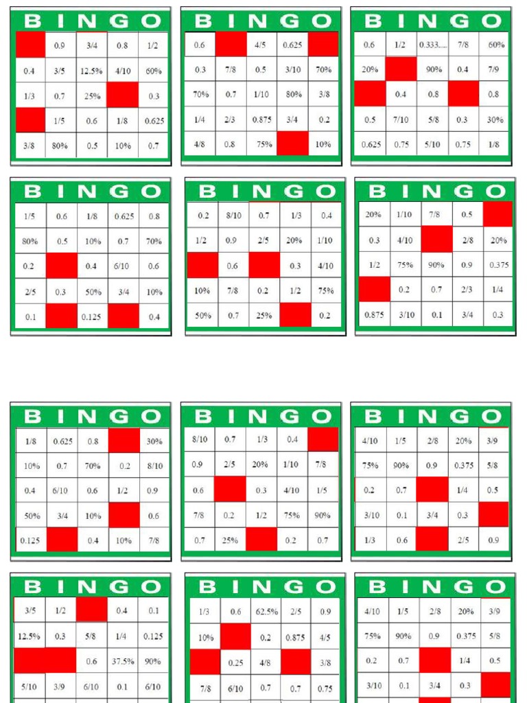 Bingo Matematico | PDF