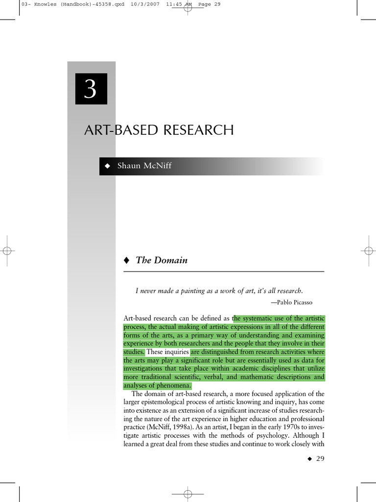 Shaun McNiff - Art Based Research | PDF | Science | Dream