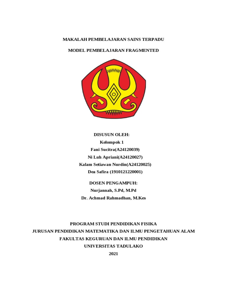 Model Pembelajaran Fragmented dalam Sains | PDF