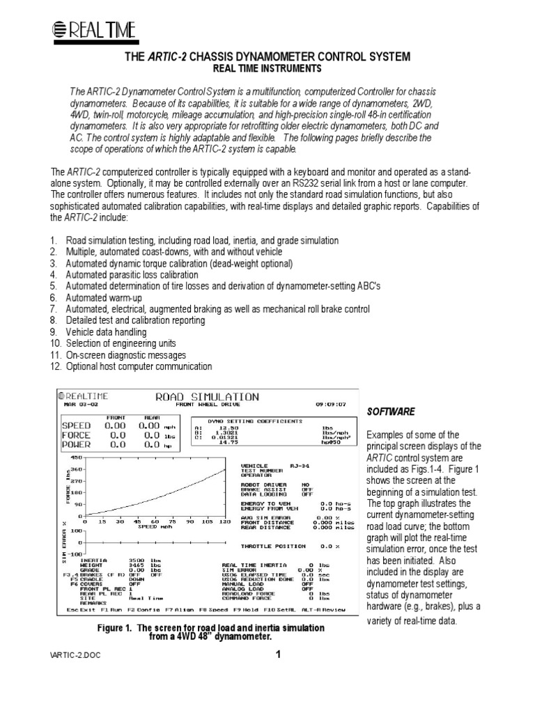 ARTIC-2 Dyno Controller | PDF | Manufactured Goods | Electrical Engineering