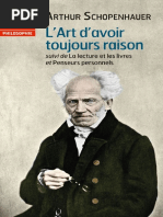 SCHOPENHAUER, Artur - L-Art-D-Avoir-Toujours-Raison PDF | PDF | Dialectique | Vérité