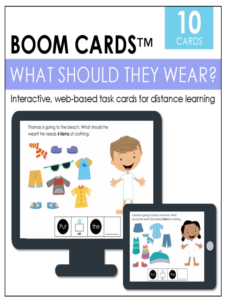 Boom Cards: What Should They Wear? | PDF