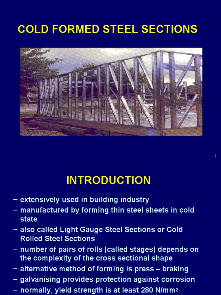 Cold Formed Steel Sections | PDF | Framing (Construction) | Buckling