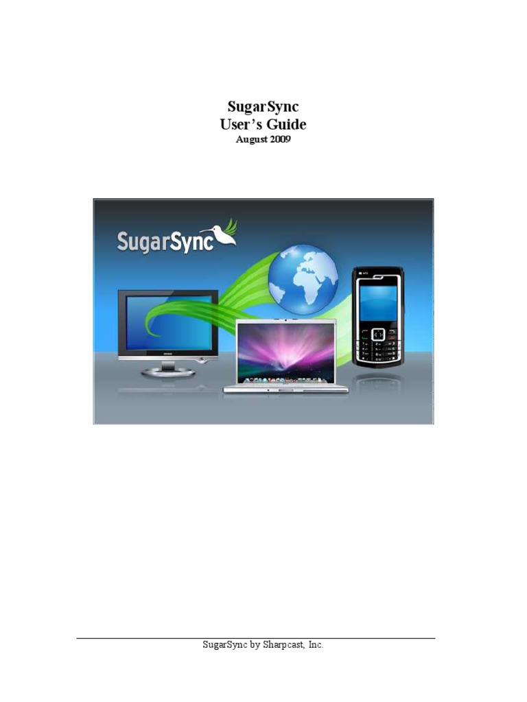 SugarSync User's Guide | PDF | Smartphone | Computer File