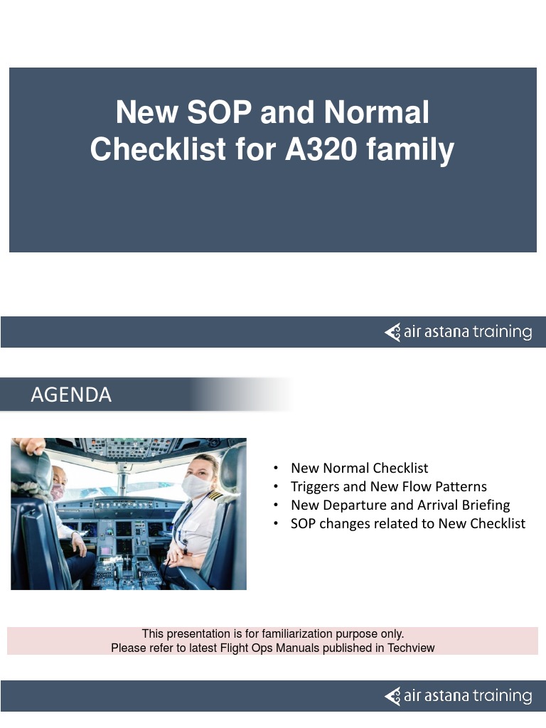 New SOP and Normal Checklist For A320 Family | PDF | Takeoff | Aviation
