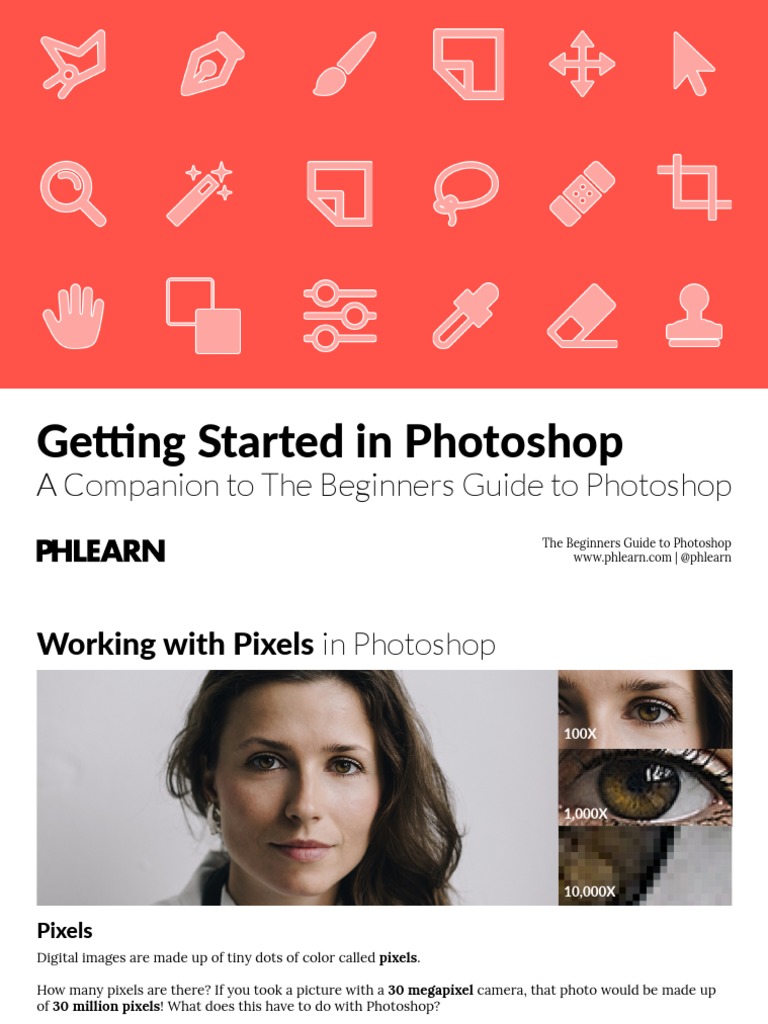 Beginners Guide To Photoshop | PDF | Adobe Photoshop | Pixel