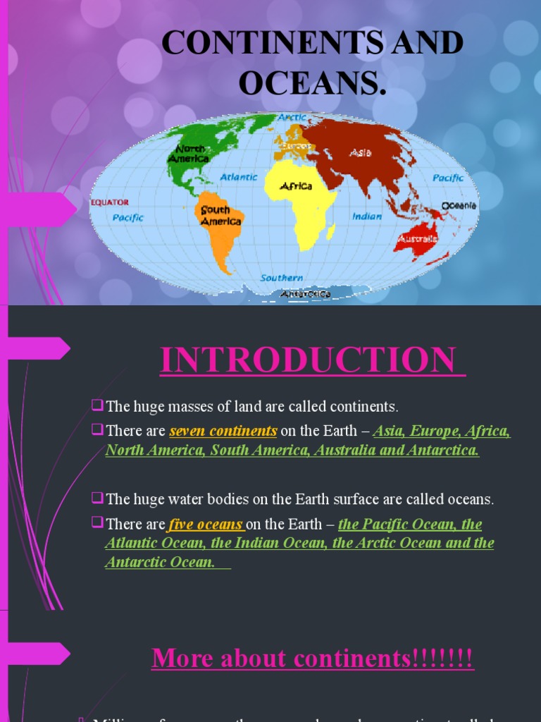 Grade 5-Ch4 Continents and Oceans | PDF | Oceans | Europe