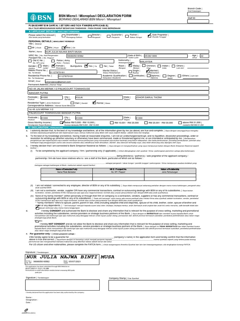 ApplicationFiles - DeclarationForm - 990605016562 - SOLE PROPRIETOR - 20210705102119 - BSN | PDF