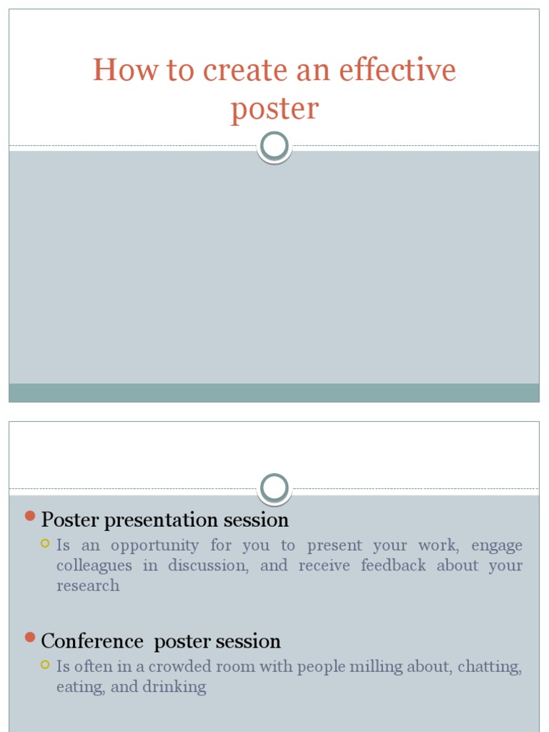 How To Create An Effective Poster | Download Free PDF | Plain Language ...