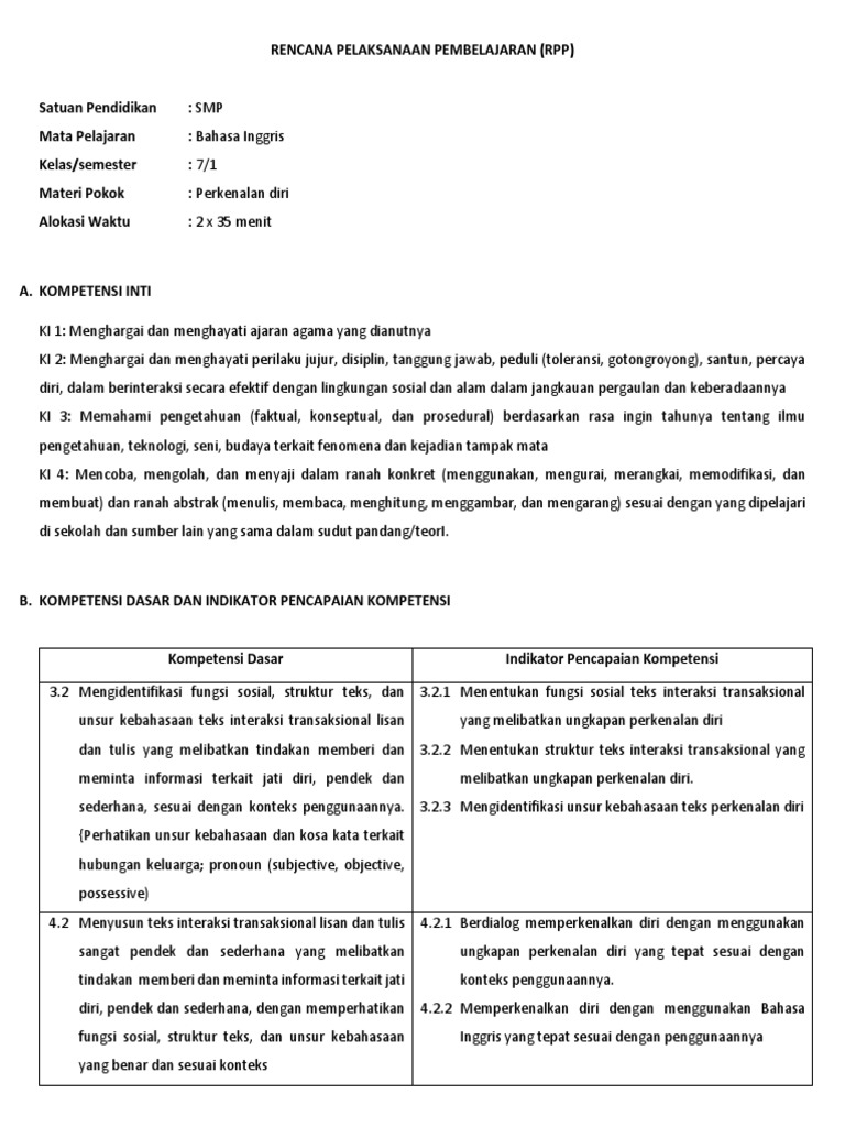 RPP Siklus 2 - Triska H.M | PDF | Karier & Perkembangan