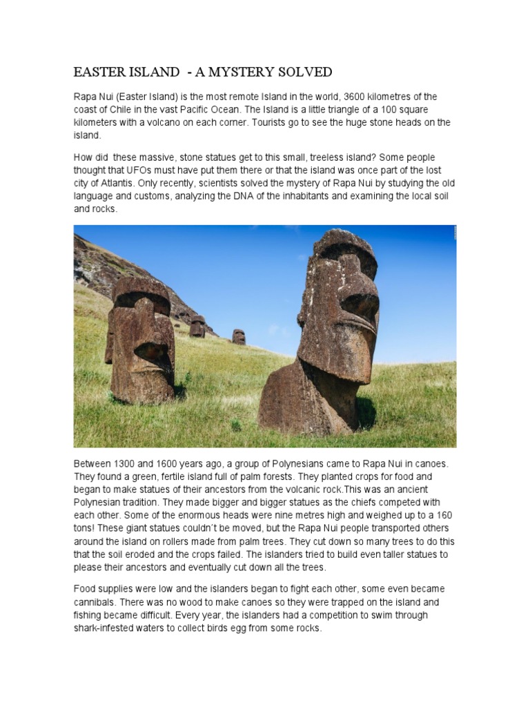 Easter Island - A Mystery Solved | PDF | Social Science