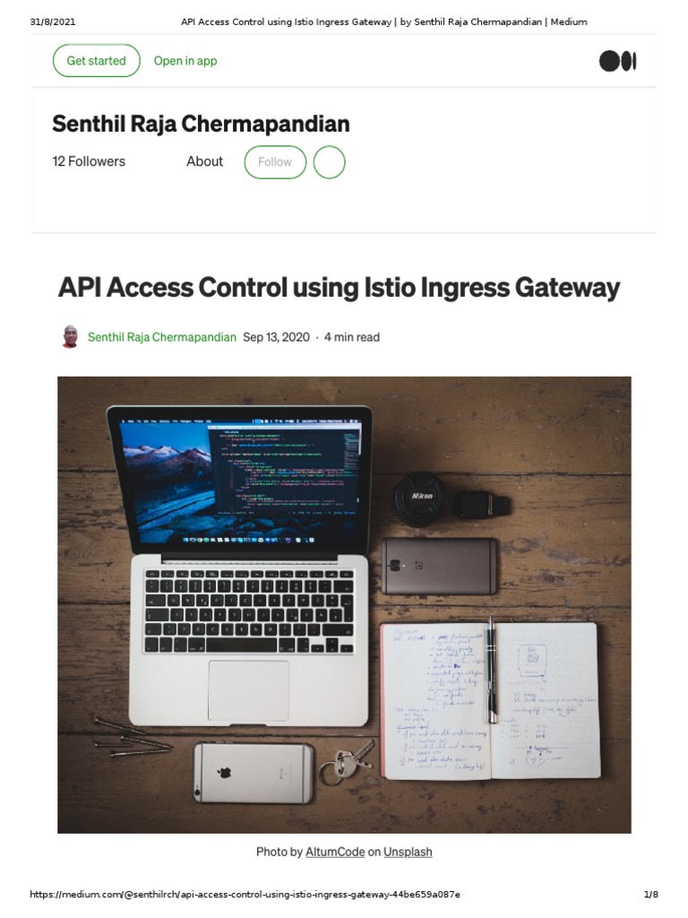 API Access Control Using Istio Ingress Gateway - by Senthil Raja ...