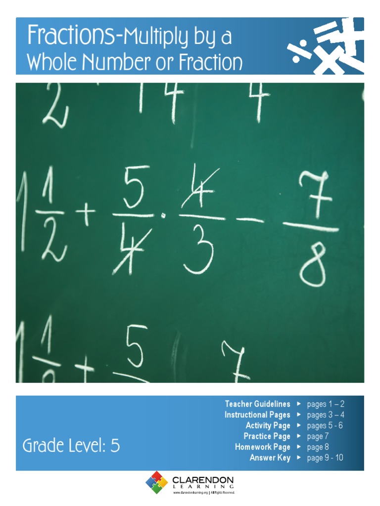 Multiplying Fractions and Whole Numbers | PDF | Arithmetic | Mathematics