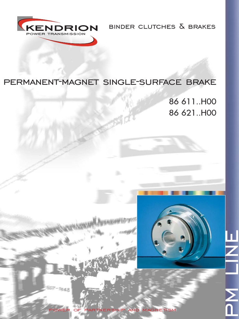 Permanent-Magnet Single-Surface Brake: Binder Clutches & Brakes ...