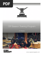 12-Week Pre-Season Rugby Program | PDF | Strength Training | Aerobic ...