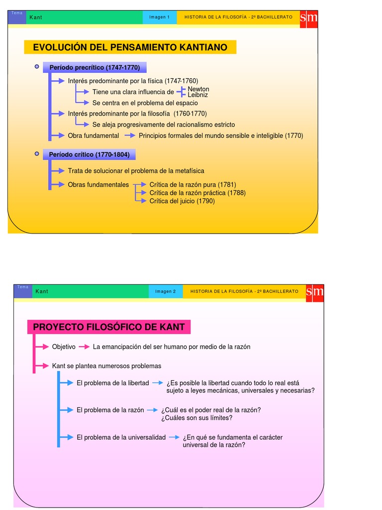 Esquema Detallado To Kant | Descargar gratis PDF | Immanuel Kant | Razón