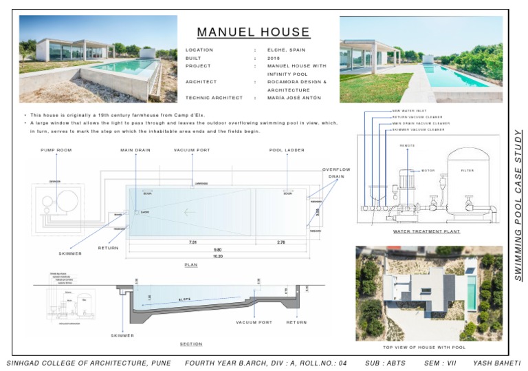 Swimming Pool Case Study Yash | Download Free PDF | Swimming | Garden Features