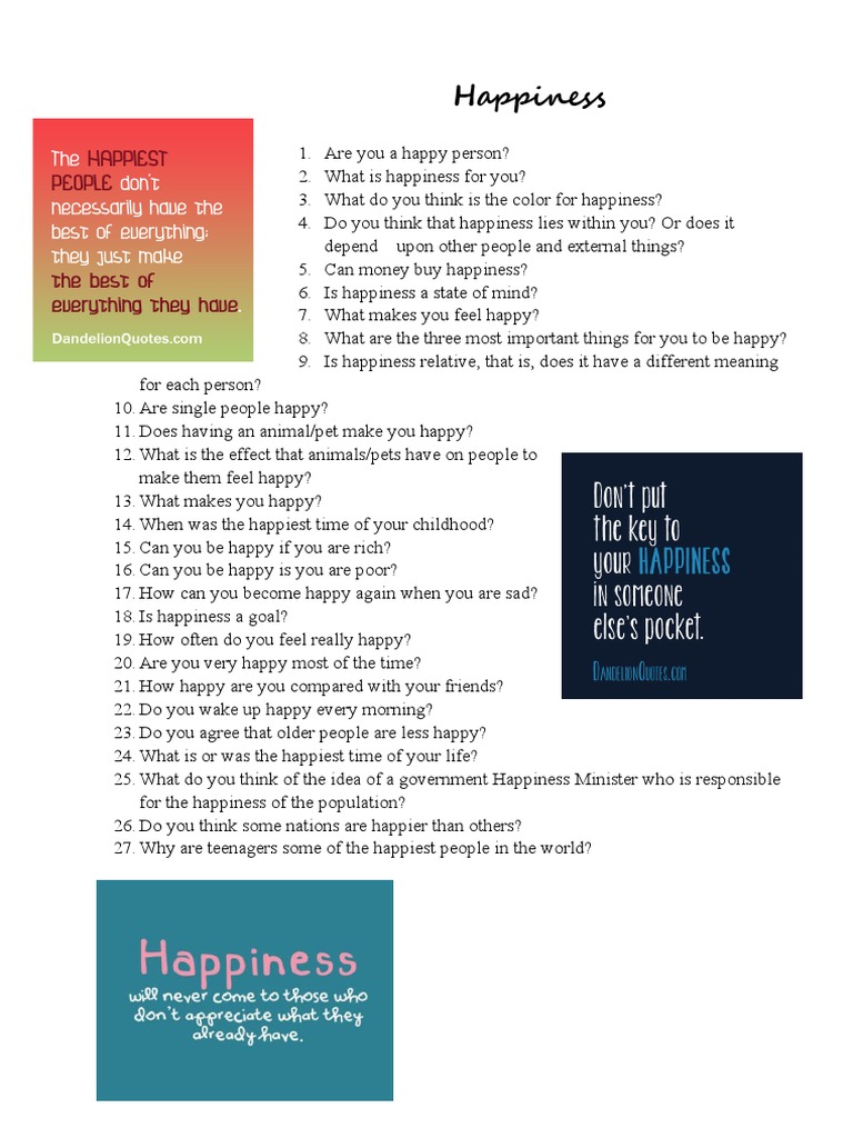 Exploring the Nature of Happiness | PDF | Self-Improvement | Lifestyle