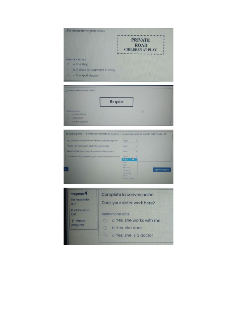 Evaluame - Módulo Ingles | PDF