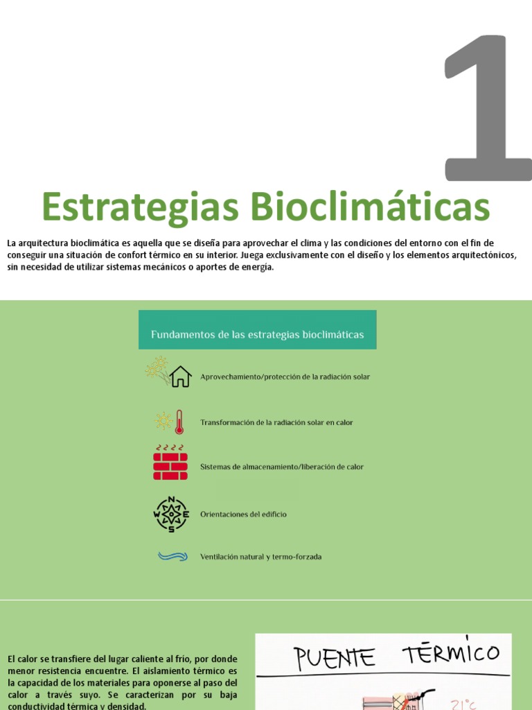 SESION 3 TEMA Estrategias Bioclimaticas | PDF | Temperatura | Clima