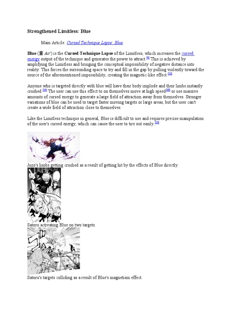 Limitless Technique Red and Blue | PDF | Force | Physics