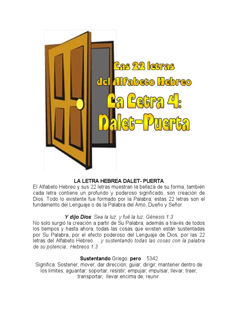 DALET | PDF | Dios | Pecado