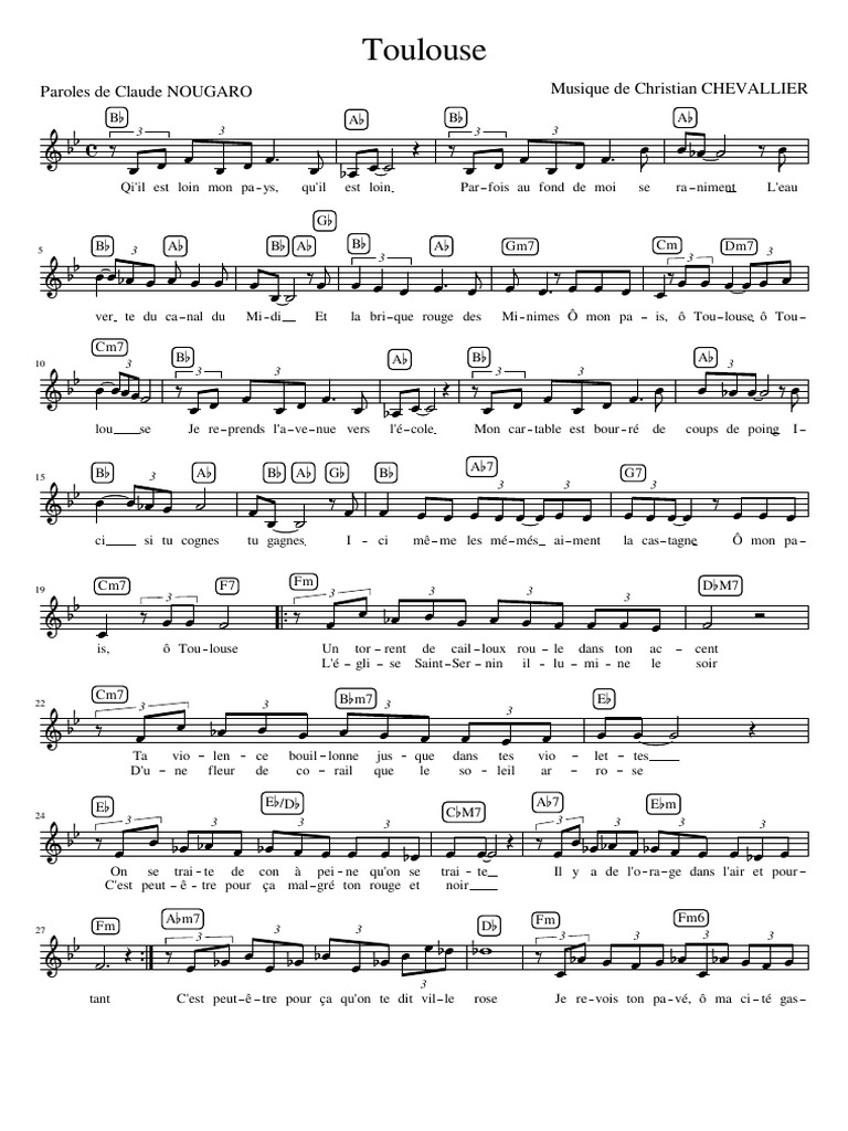 NOUGARO Claude - Toulouse | PDF