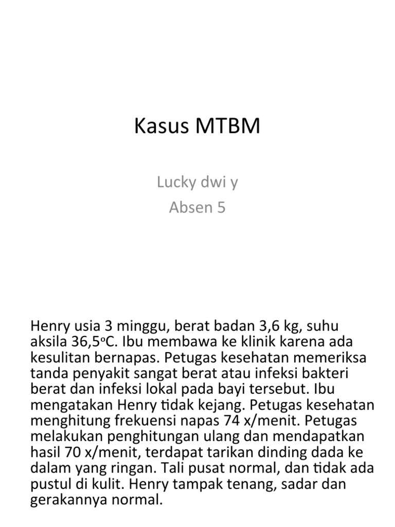 Kasus MTBM | PDF
