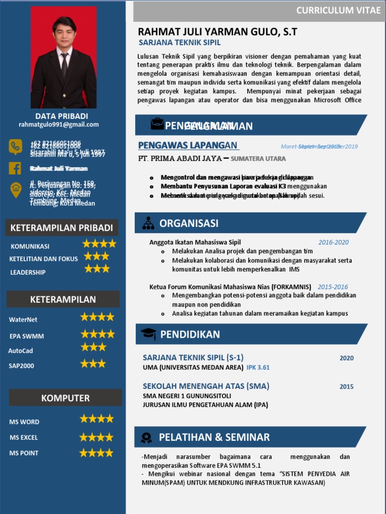 CV Rahmat Terbaru | PDF