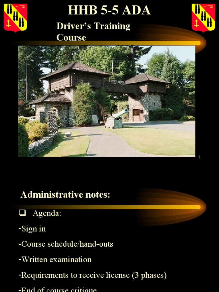 Army Driver Training Guide | PDF | Traffic | Driving Under The Influence