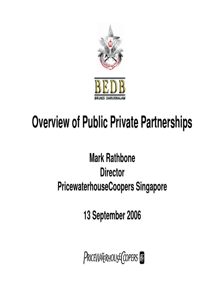 PWC - Overview of Public Private Partnerships | PDF | Public–Private ...