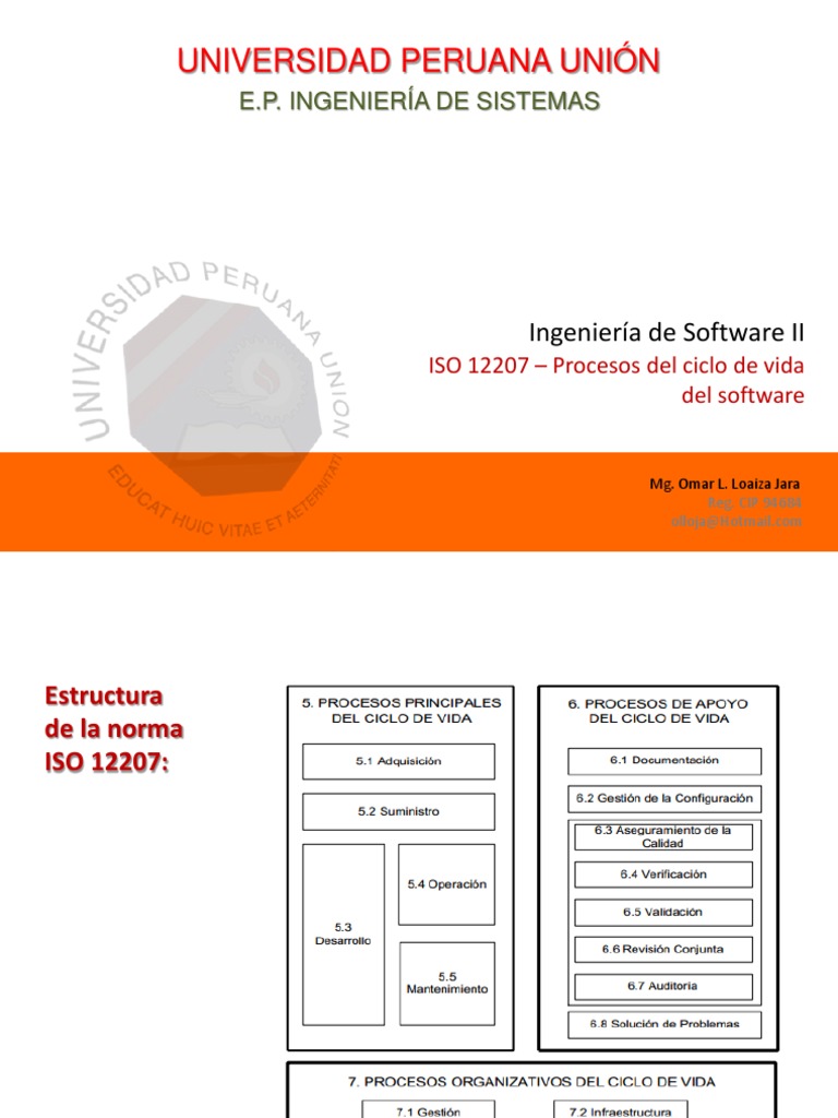 Procesos de ISO 12207 en Software | PDF | Software | Organización ...