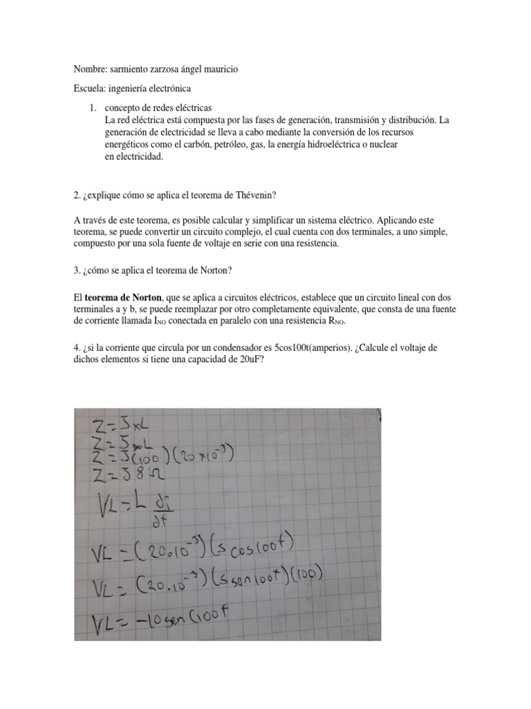 Examen Entrada | PDF | Corriente eléctrica | voltaje