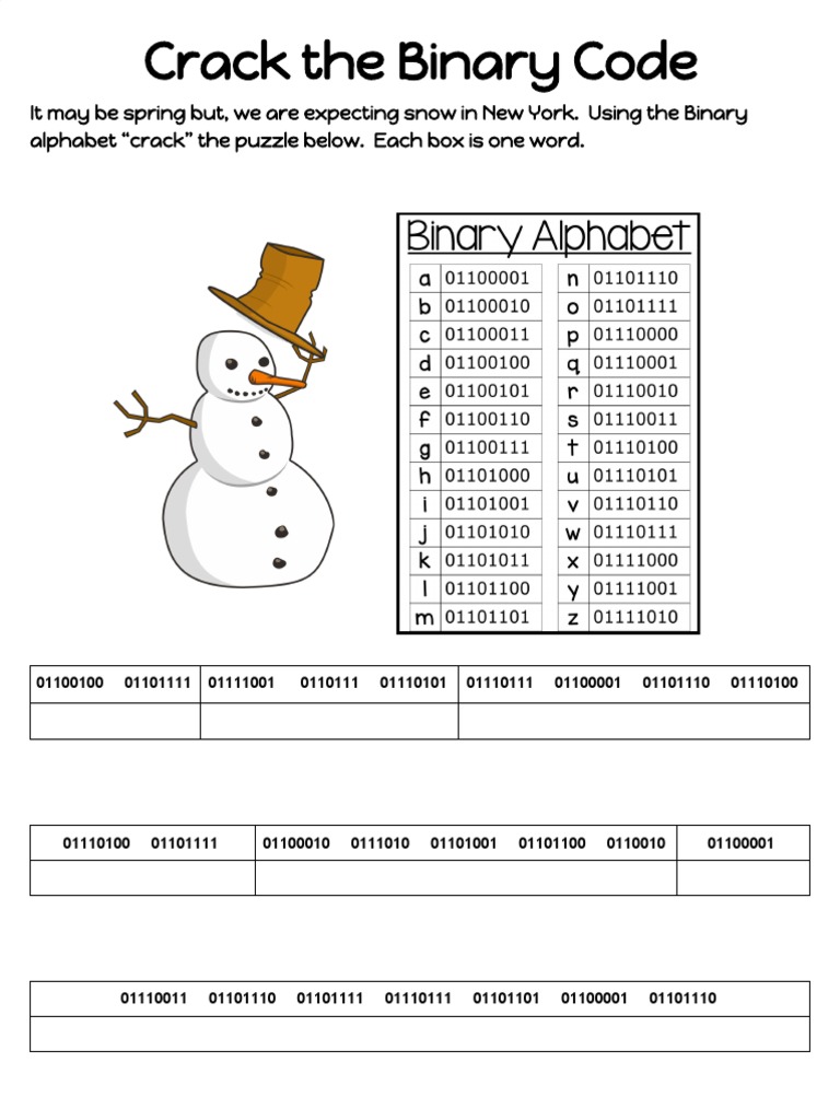Crack The Binary Code | PDF